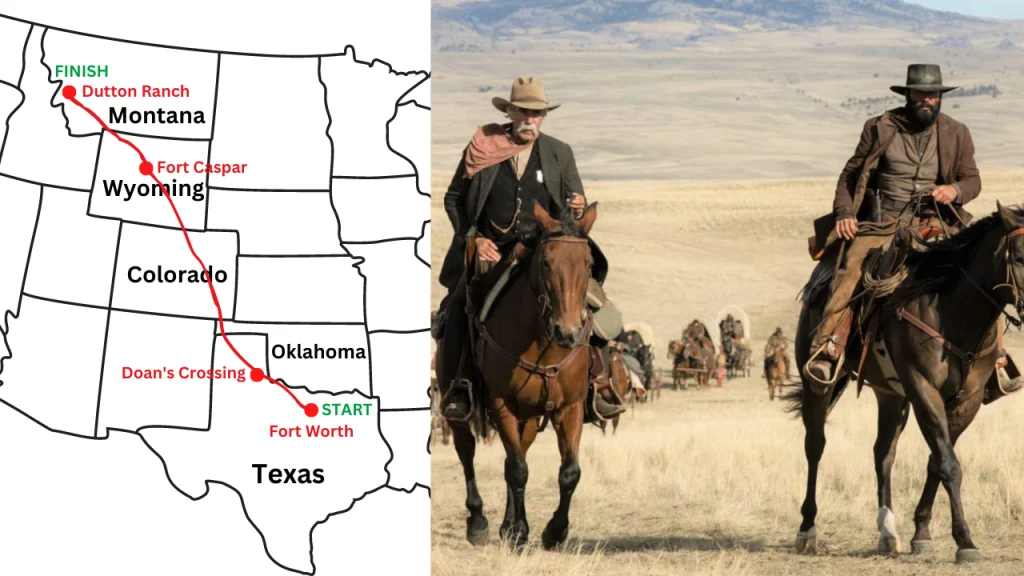 What Route Did the Duttons Travel in 1883? Including Map